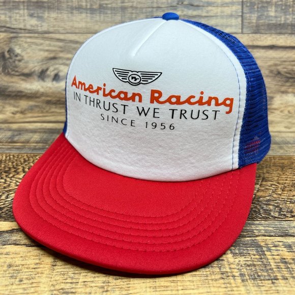 Unbranded | Accessories | Retro American Racing Mens Trucker Hat Red ...